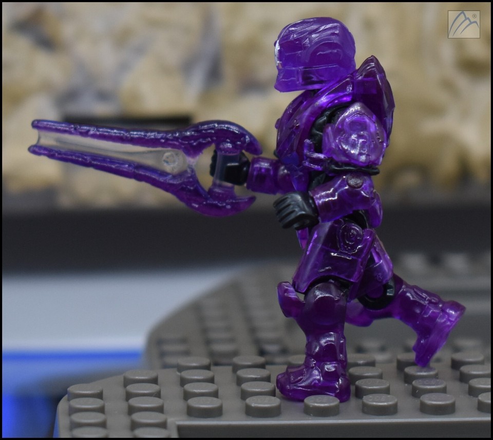 HALO MEGA BLOKS TRANSLUCENT PURPLE UNSC SPARTAN WETWORK MINI FIGURE ...