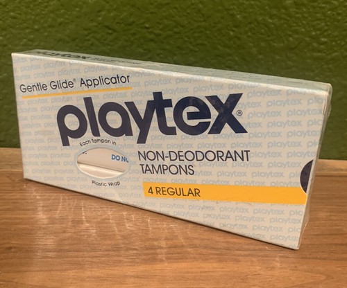 Vintage Playtex Tampons 4 Regular Absorbent Factory Sealed Prop﻿ TV ...