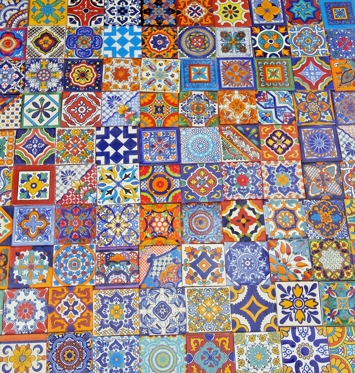 4 Spanish Tiles Tile, 16th Century, Spanish, Earthenware, Glazed,