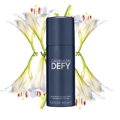 Calvin Klein DEFY Men Deodorant Spray 150ml Made in France Bergamot Oil ...