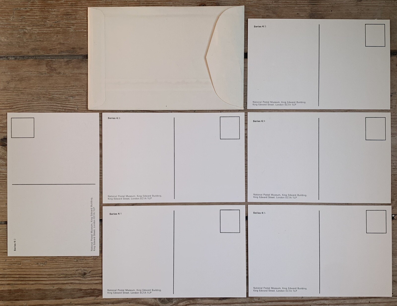 NATIONAL POSTAL MUSEUM POSTCARDS - Series 4 2nd print, 1979 - 6 card ...