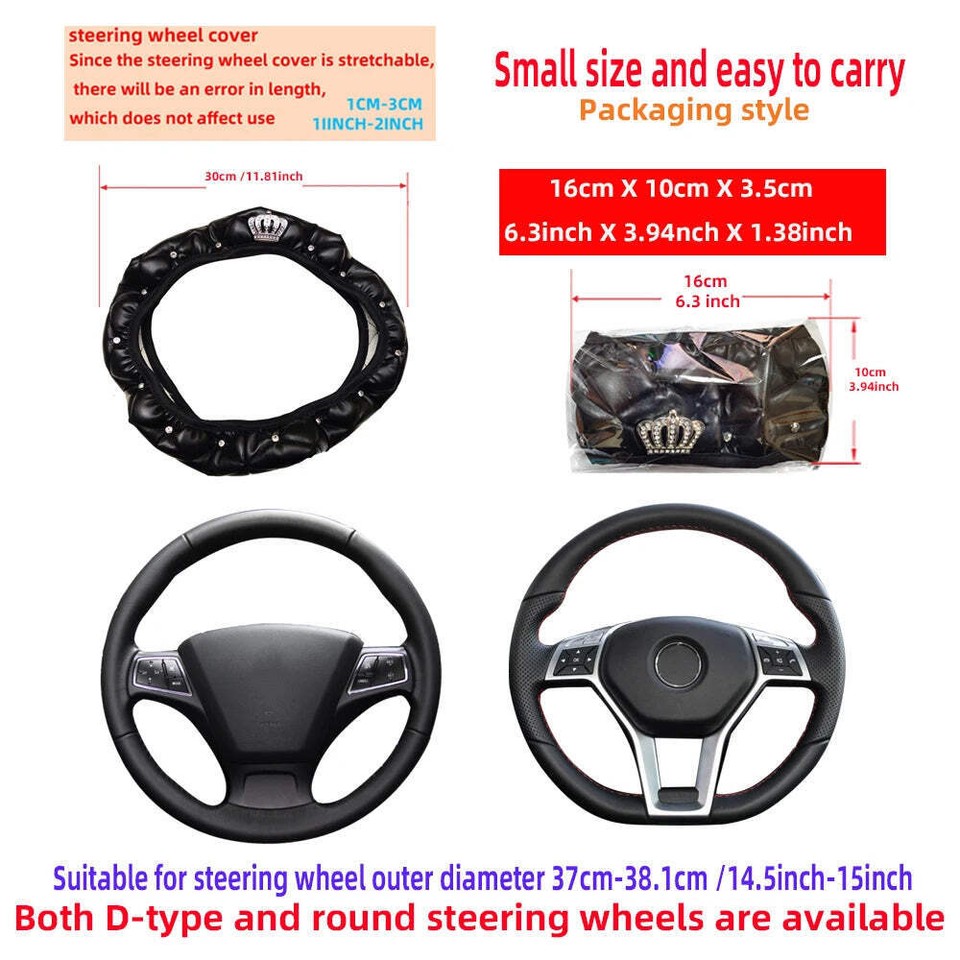 Artificial Sheepskin Print Stereo Diamond-encrusted Crown Car without ...