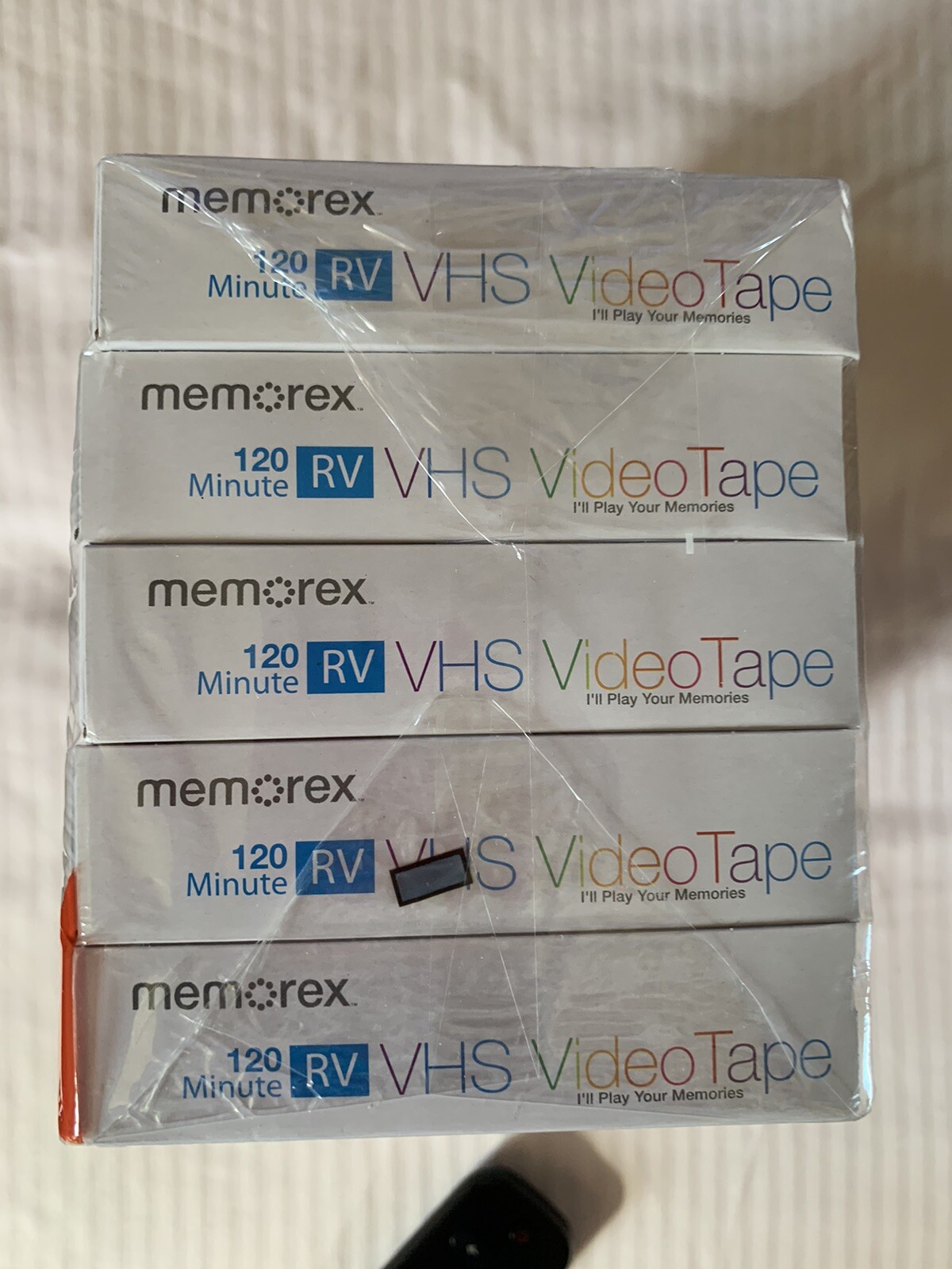 Memorex VHS Tapes 120 Minute RV. 6 Hour Capacity Lot of 5 - NEW ...
