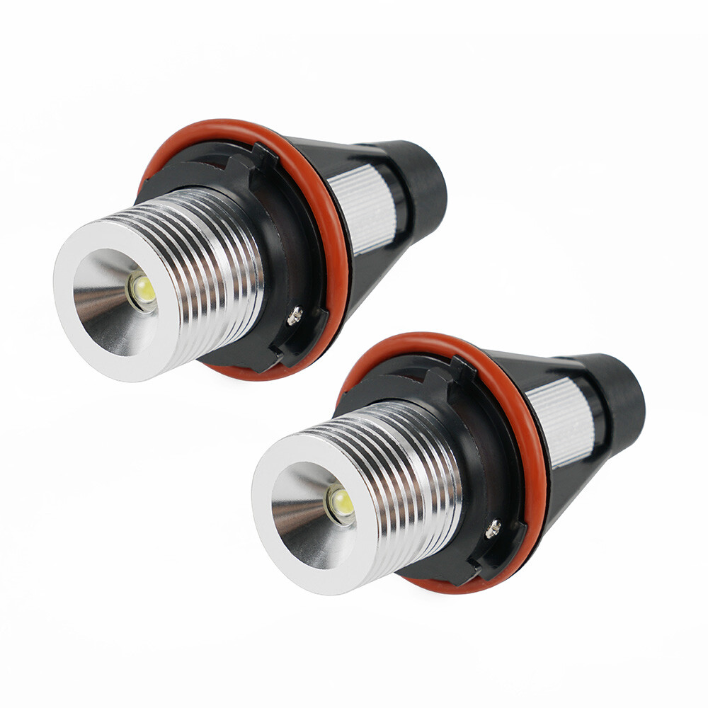 2x White LED Angel Eyes Halo Ring Marker Light Bulbs for BMW 525i 530i ...