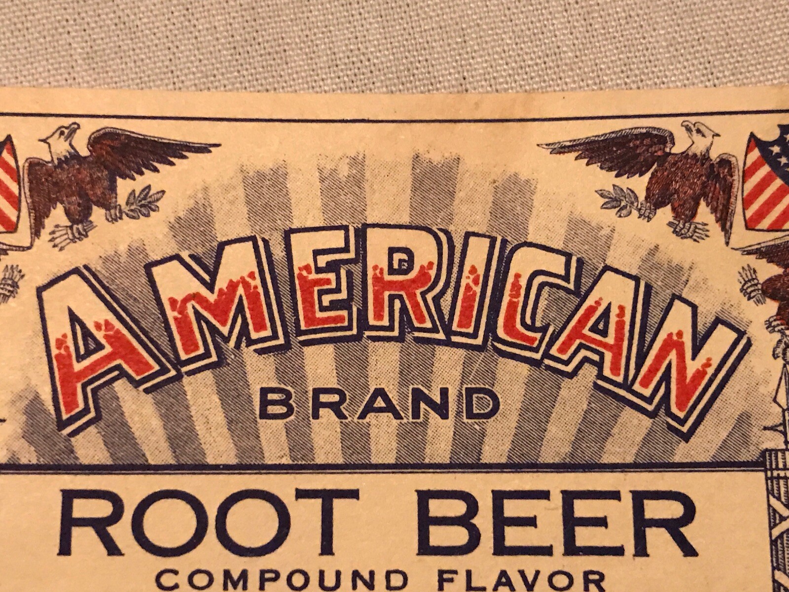 American Bottling Vintage Root Beer Bottle Label, San Francisco ...