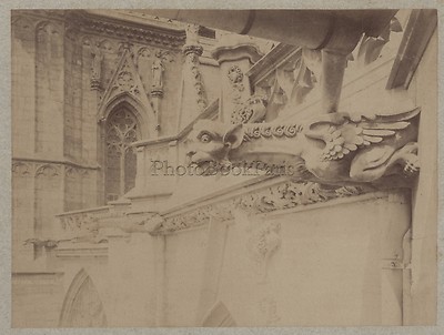 Sculpture Medium Âge Art Goth Gothic France Photo Vintage Albumin Ca ...