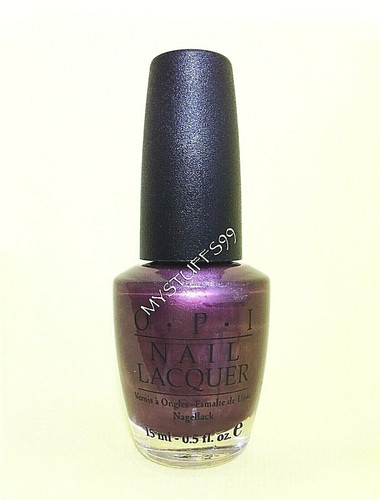 OPI Nail Lacquer "NL B19 FEE FI FO PLUM" BRITISH COLLECTION 2003 BLACK ...