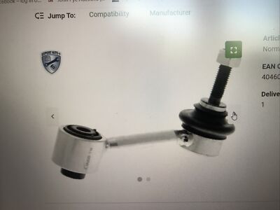 VAICO V10-7256 REAR COUPLING ROD FOR VW EOS,GOLF VI, AUDI A1/A3/Q3/TT ...