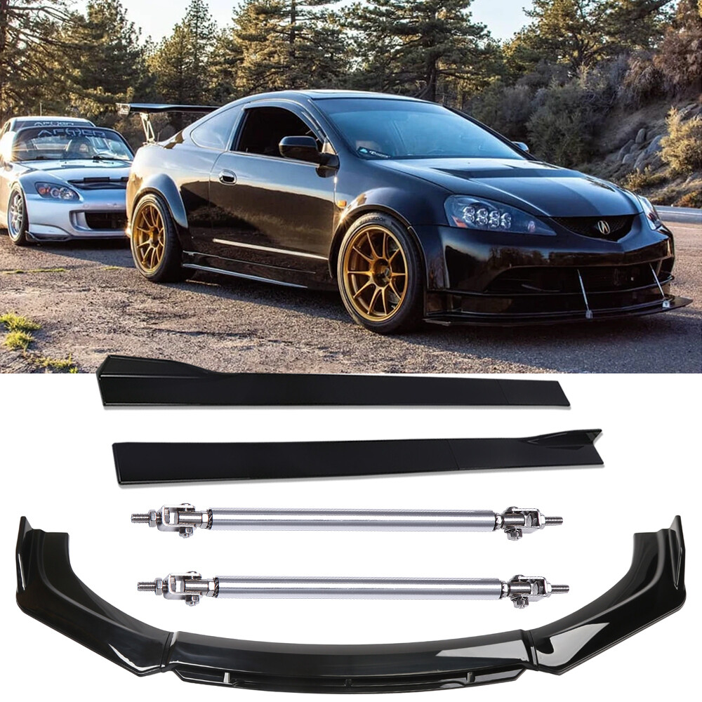 For Acura RSX DC5 2002-2006 Front Bumper Lip Splitter + Side Skirt ...