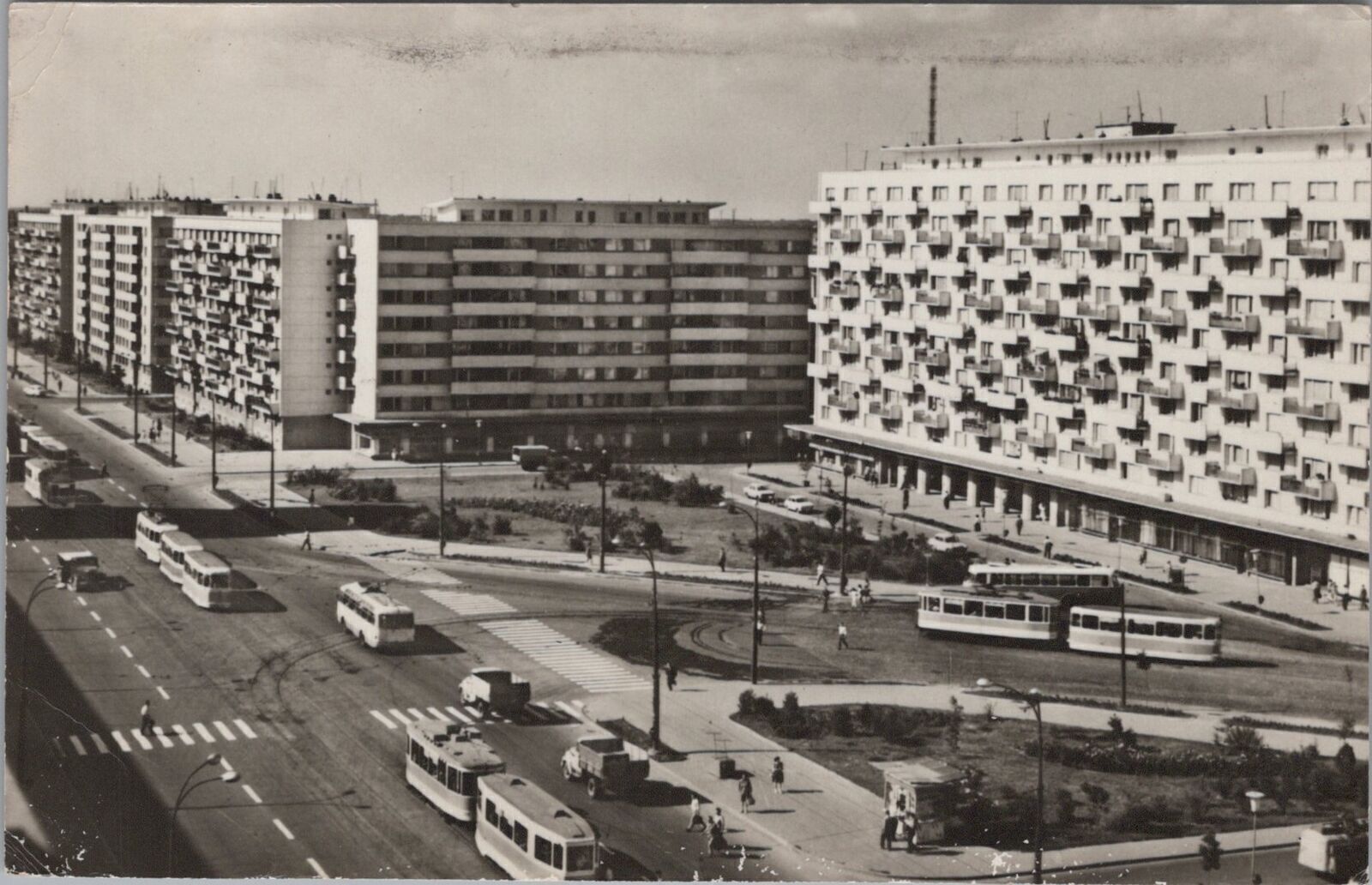 RPPC Postcard Bucharest Hungary Bucuresti Calea Grivitei 1967 | eBay