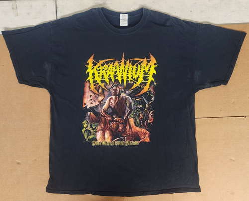 Kraanium "Post Mortal Coital Fixation" 2015 Death Metal Band T-Shirt ...