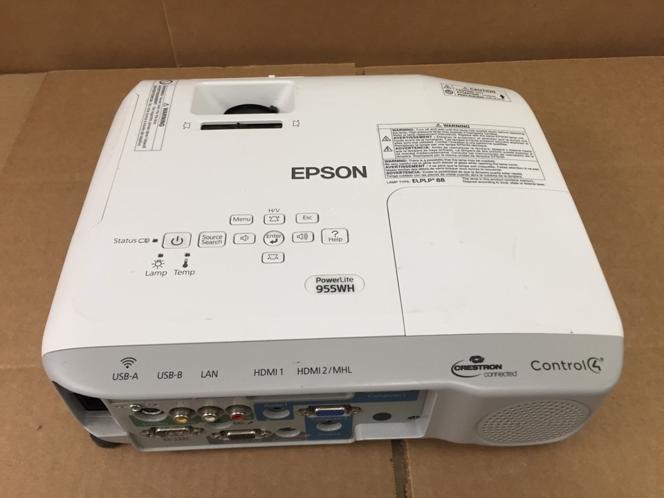 Epson PowerLite 955WH WXGA 3LCD Dual HDMI Projector H683A No Lamp | eBay