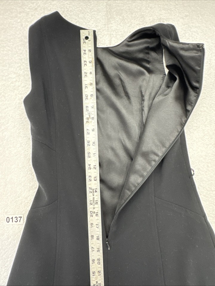 Woman’s White House Black Market WHBM Size 0 Black Cocktail Dress Bin ...