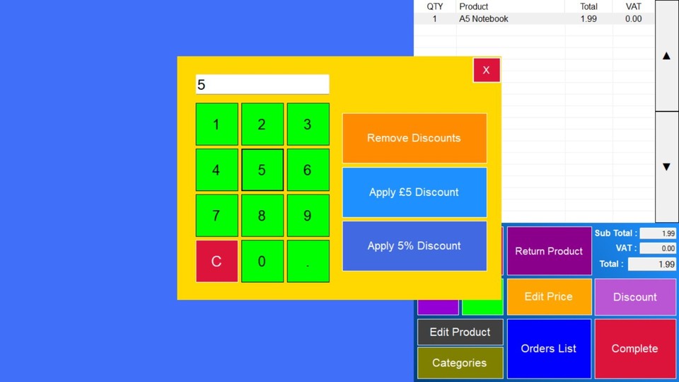 Retail Store POS / EPOS Till System Software, No Monthly Pay, Cash ...