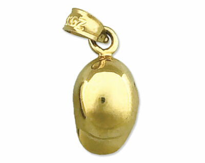 14K Gold 3D Baseball Cap Charm Pendant | eBay