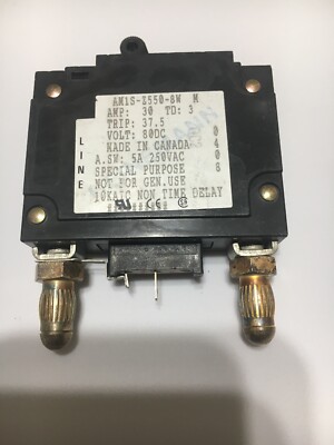 HEINEMANN AM1S-Z550-8W, 30 AMP 80 VOLT DC BULLET BREAKER 30A | eBay