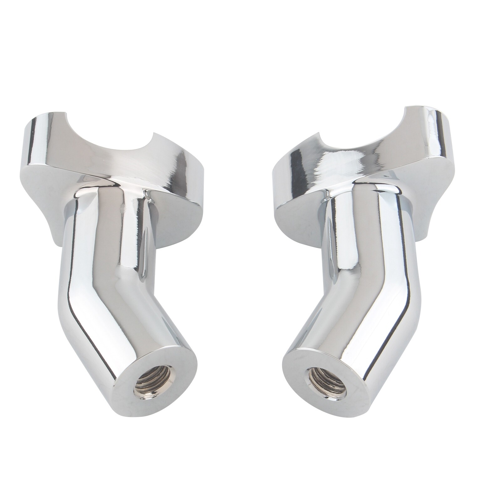 Chrome 3.5" Pullback Handlebar Risers For Harley Breakout Heritage ...