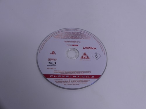 OFFICIAL SONY ACTIVISION PLAYSTATION PS3 GAME GUITAR HERO 5 PROMO PRESS ...