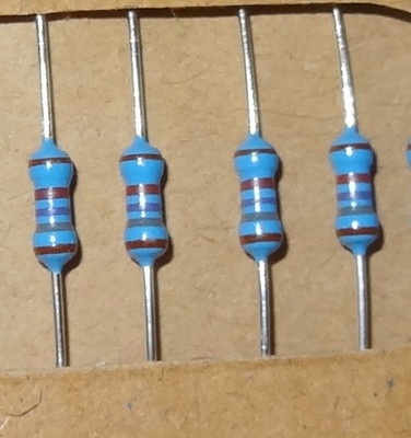 4 pcs 221 ohm 1/4W 1% Metal Film Resistors. | eBay