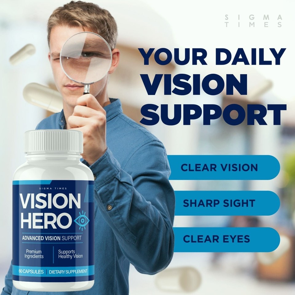 (Official 2 Pack) Vision Hero Eye Supplement, VisionHero Pills Healthy ...