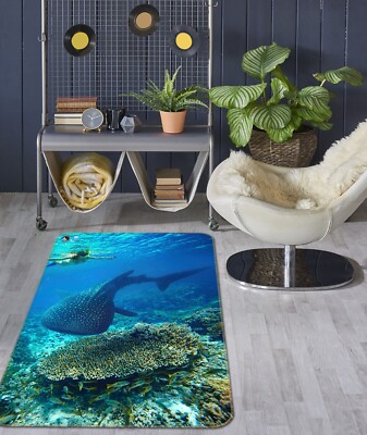 3D Blauer Meer Fisch C2186 Spiel Rutschfester Teppich Matte Foto ...