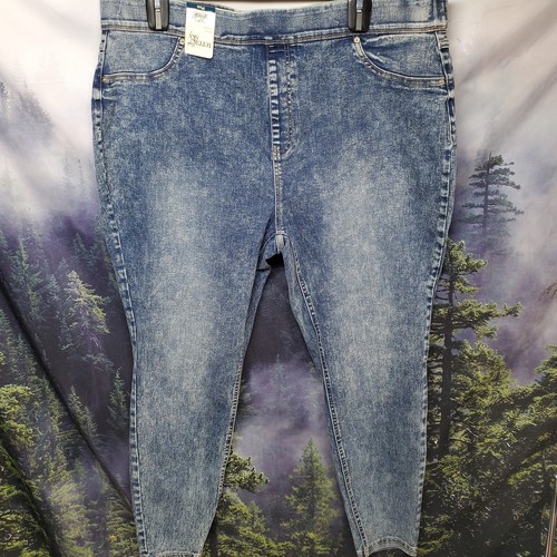 NEW Terra & Sky Womens Size 2X 20-22W High Rise Skinny Jeans Elastic ...
