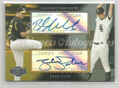 2006 Topps Co-Signers Dual Autographs Brandon McCarthy Zach Duke Cubs ...
