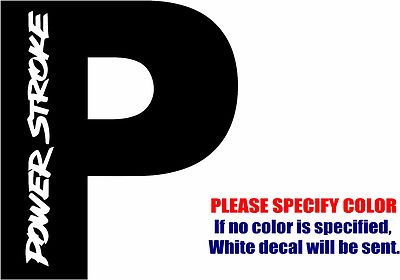 POWERSTROKE P #3 Decal Sticker JDM Funny Vinyl Car Window Bumper Wall ...