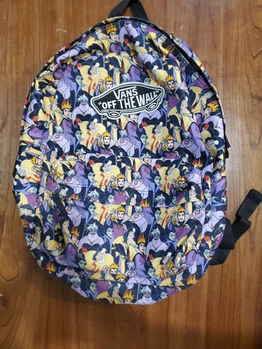 Vans Off The Wall Backpack Disney Villains Wicked Witches AOP Bag Rare ...