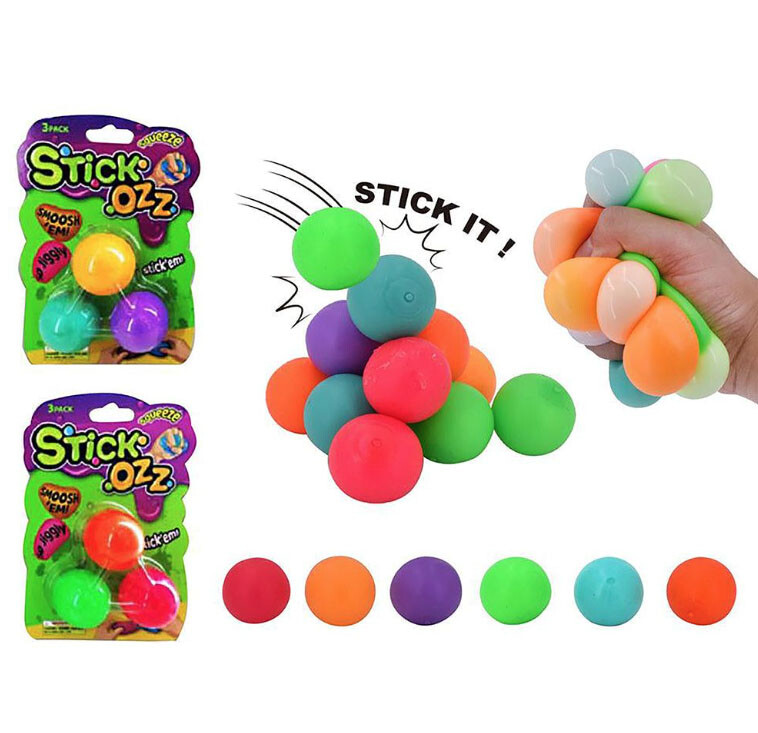 Stretchy Stress Relief Toy - Sensory Fidget Squeeze Squishy Balls Kids ...