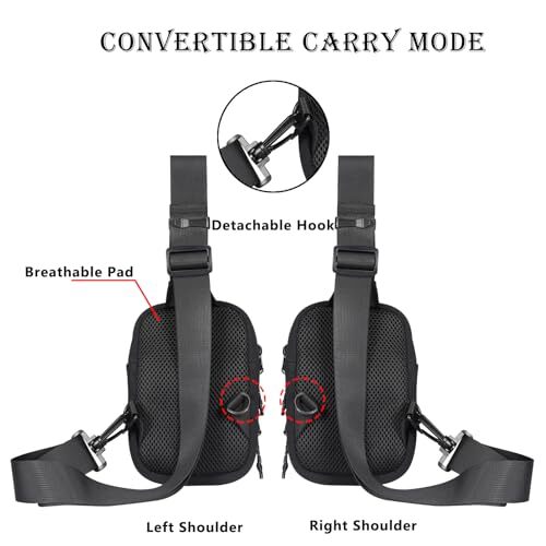 Unisex Outdoor Sling Bag, Small Crossbody Sling Backpack, Waterproof ...