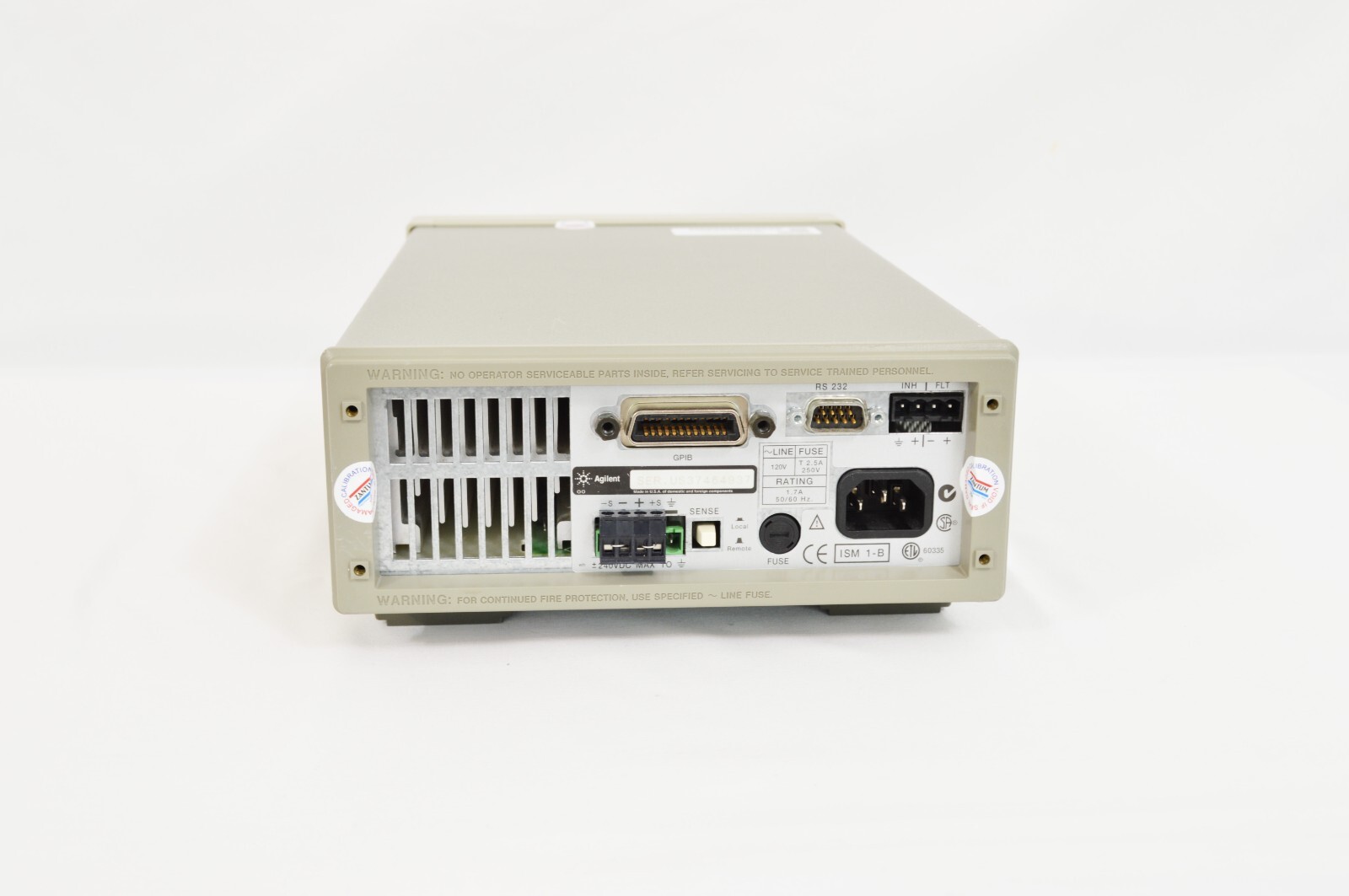 HP Keysight Agilent 6612C GPIB Power Supply, 20V, 2A, 40W Calibrated ...