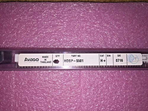 (7 PIECE LOT) HDSP-5501, AVAGO, DISPLAY 7SEG 0.56" SGL RED 10DIP | eBay