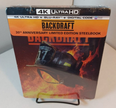 Backdraft Steelbook (4K/Blu-ray)-NEW (Sealed)-Box Shipping with ...