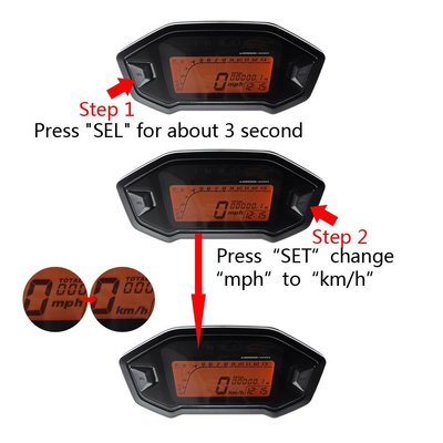 motorcycle-digital-speedo-tachometer-KPH-MPH-chop-trike-streetfighter ...