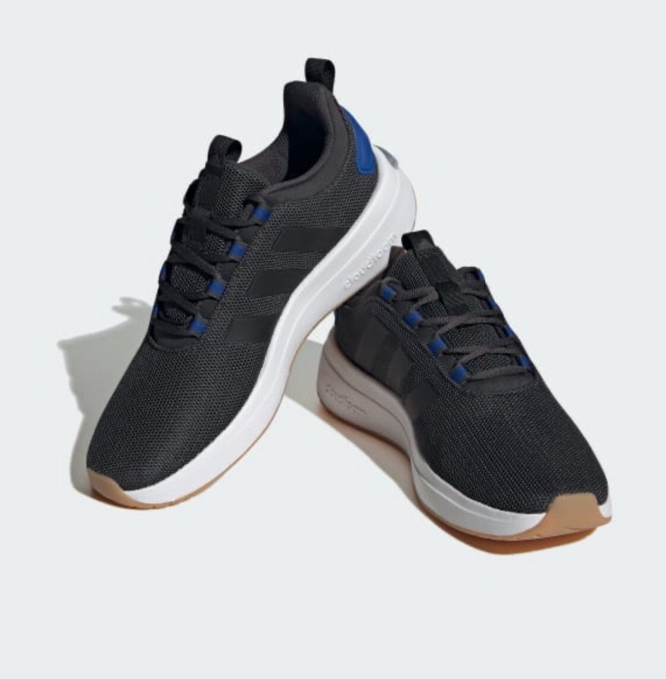 adidas Racer TR23 Sneaker Men's Size 11 Running Shoes Carbon Black Blue ...
