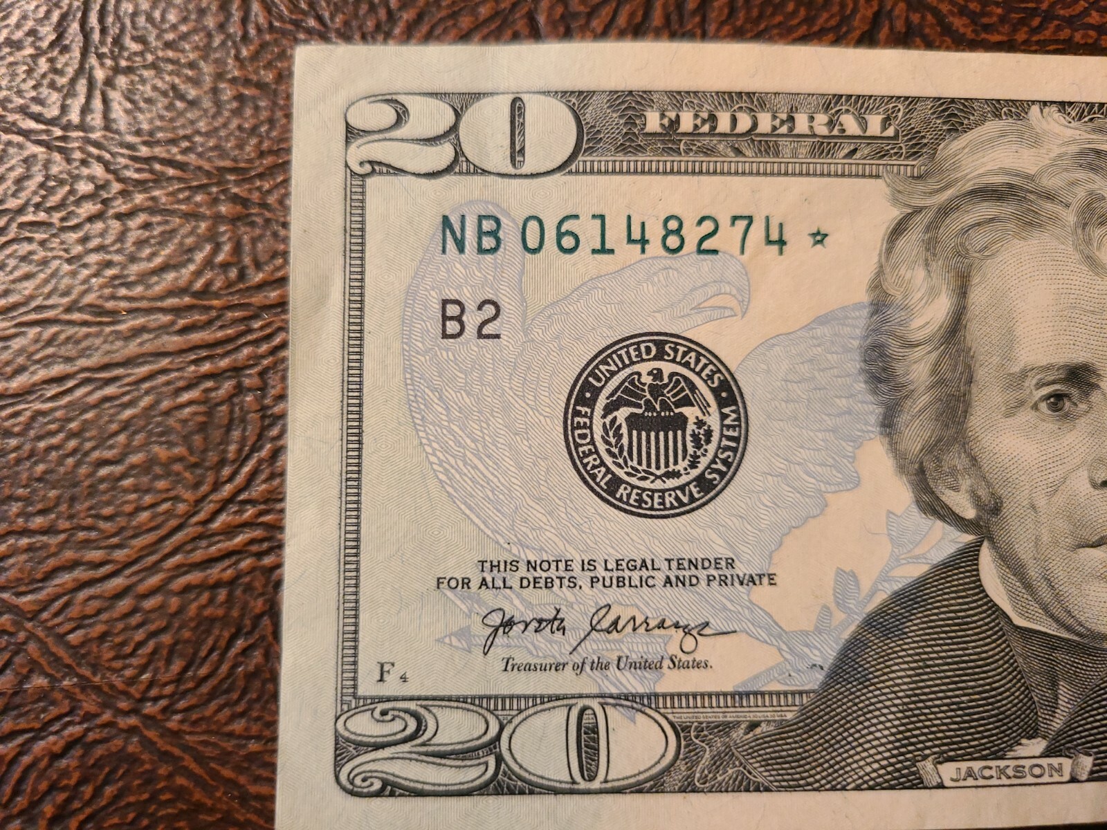 $20 "Star Note" Uncirculated 2017 Twenty Dollar Star Note FR Note ...