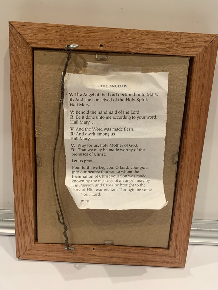 Jean-Francois Millet THE ANGELUS FARMERS COUPLE PRAYING ART PRINT Wood ...