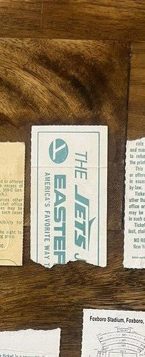 Roy Foster 1st NFL game 9-12-1982 ticket stub Miami Dolphins at New ...