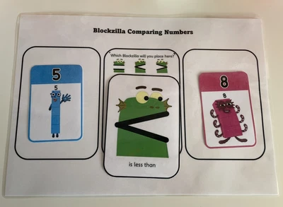 New Laminated Numberblocks Blockzilla | Grelly USA