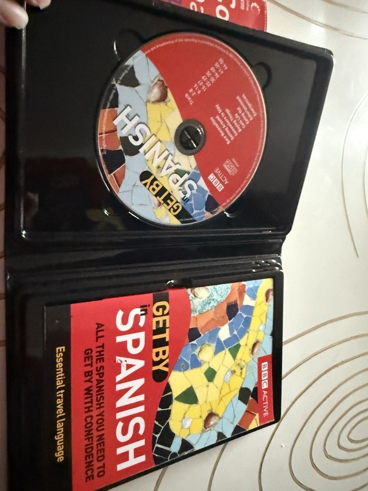BBC ACTIVE " GET BY IN SPANISH " LEARNING LANGUAGE CD & BOOK (USED ...