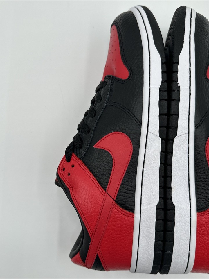 Nike Dunk Low Black Sport Red Bred 2004 Size 11 Brand New 304714-062 | eBay