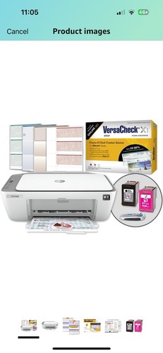 VersaCheck HP DeskJet 3755 MX MICR Check Printer Gold Check Printing ...