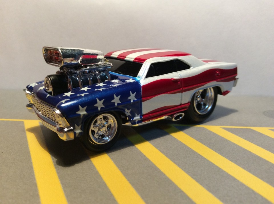 MUSCLE MACHINES STARS & STRIPES 1967 CHEVY NOVA 1/64 67 NOVA - | eBay