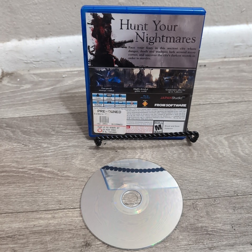Bloodborne (PlayStation 4 PS4, 2015) - Tested - Very Good Disc ...