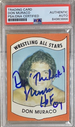 DON MURACO 1982 WRESTLING ALL STARS ROOKIE SIGNED AUTOGRAPHED CARD PSA ...