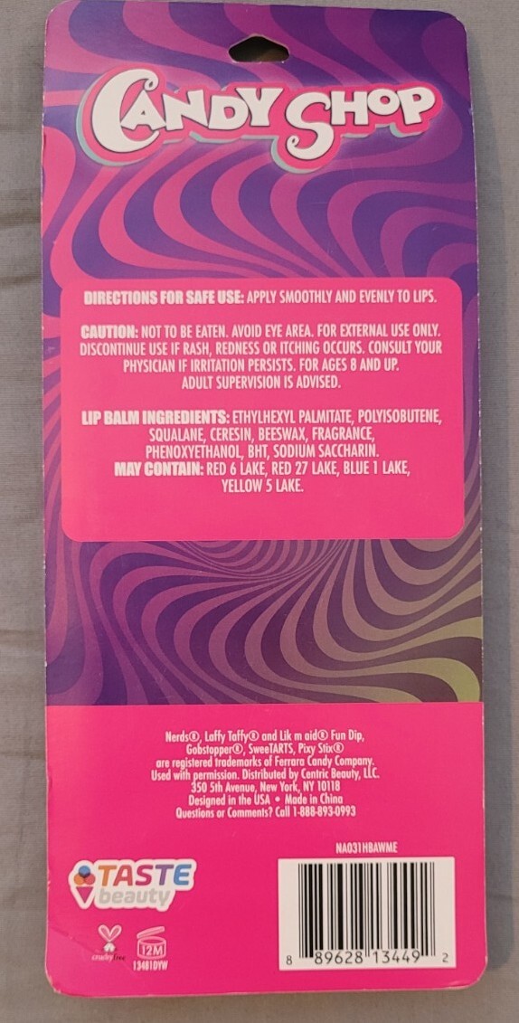 Taste Beauty Candy Flavor Lip Balm Set Of 8 Lip Balms **New **FUN ...