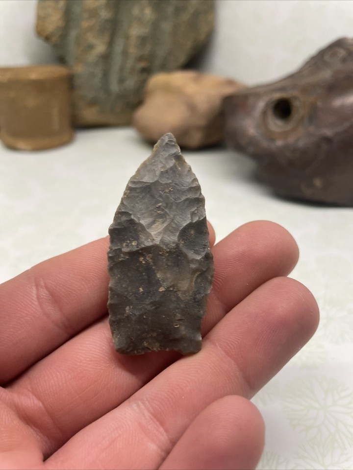 MLC s5495 2 1/8” Paleo To Archaic Lanceolate Arrowhead Ohio Kentucky ...