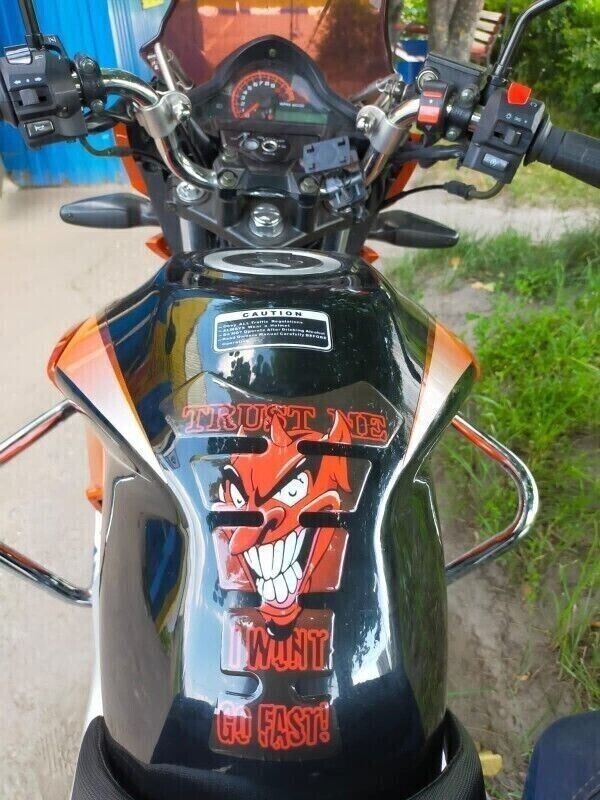 Motorcycle Racing Fuel Tank Protection Sticker Gel Gasoline Tank ...