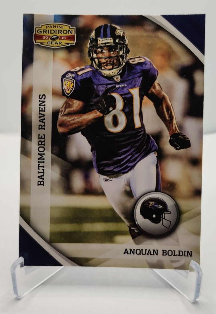 2010 Panini Gridiron Gear Football Card #9 Anquan Boldin Baltimore ...